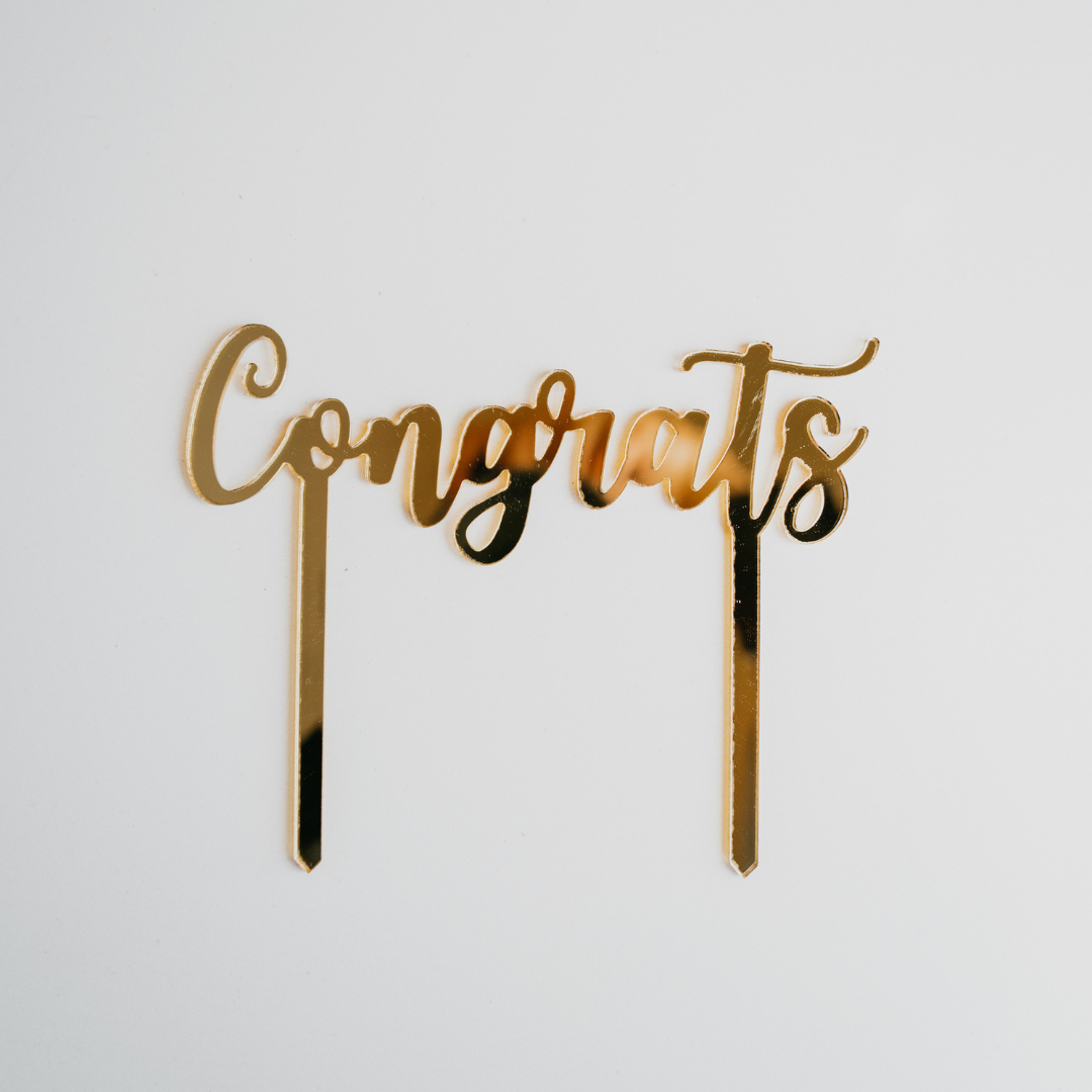 Congrats Cake Topper Patisserie New York